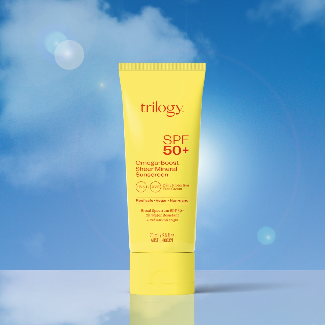 Your ultimate anti-ageing shield: NEW Omega-Boost Sheer Mineral Sunscr